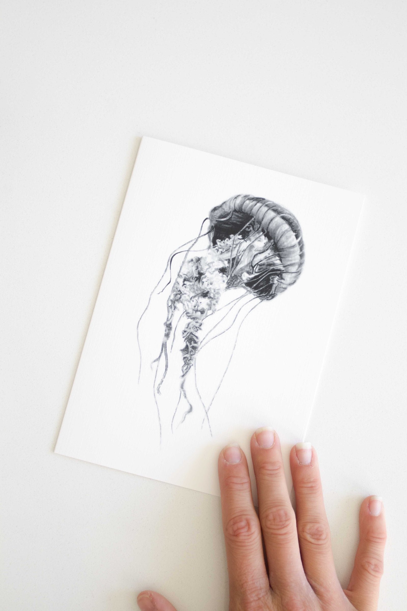 Jellyfish Greeting Card | Canadian Artist | Pen On Paper Co | Art