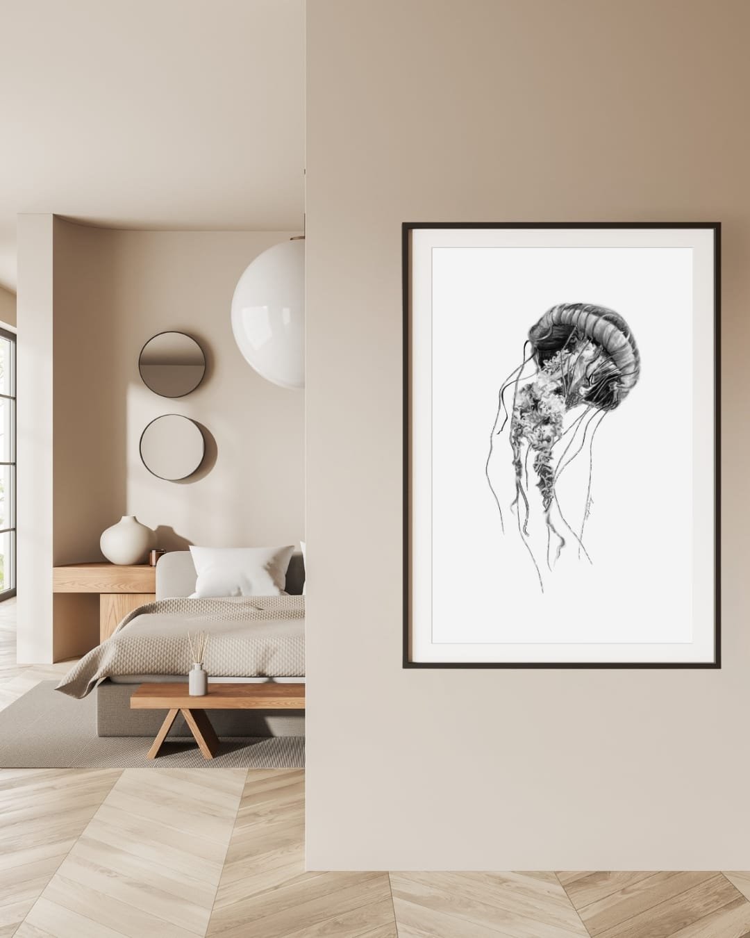 Jellyfish Poster | Canadian Artist | Pen On Paper Co | Kelowna, BC