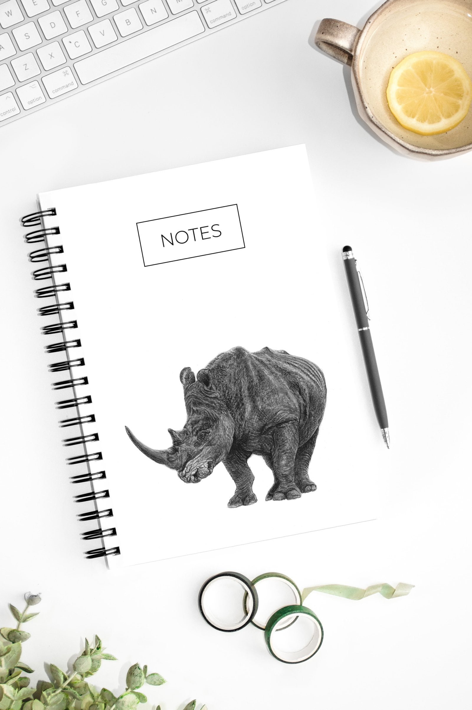 Rhino Notebook | Canadian Artist | Kelowna, BC Hello Sweetheart