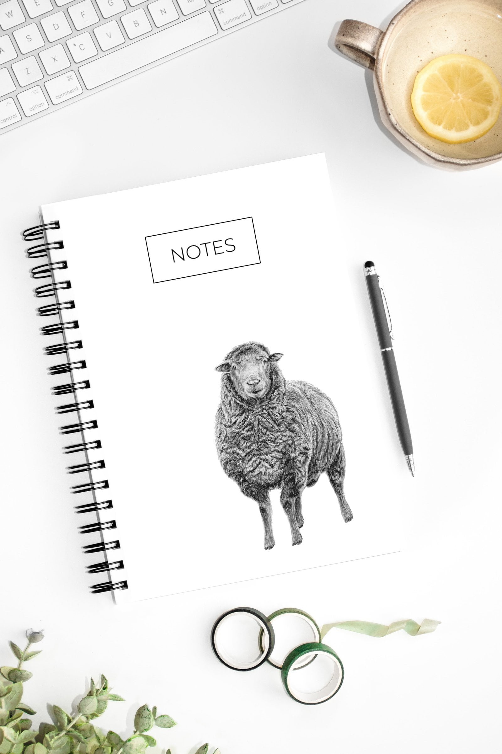Sheep Notebook | Canadian Artist | Kelowna, BC Hello Sweetheart