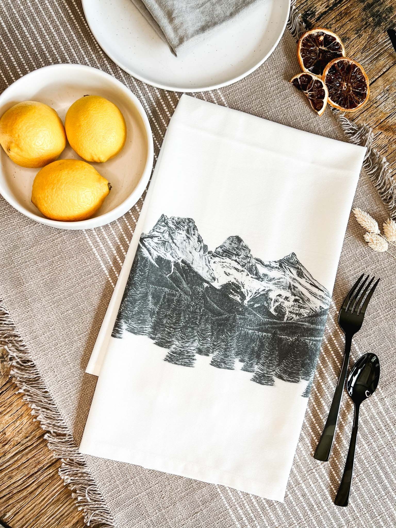 Three Sisters Tea Towel | Canadian Artist Kelowna | Organic Cotton