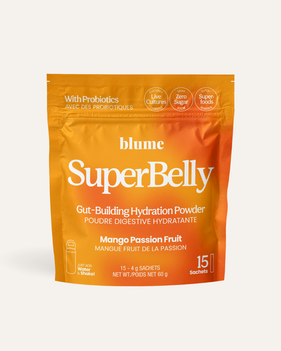 SuperBelly - Mango Passion Fruit | Blume | Hydration | Probiotics